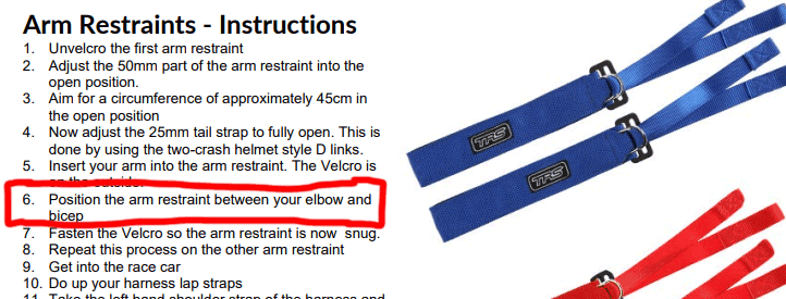 Arm restraints - RMVR Bulletin Board-Forum